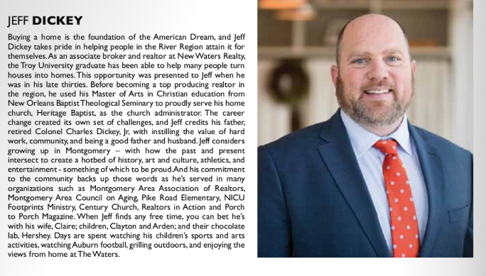 Jeff Dickey Made THE LIST - New Waters Realty